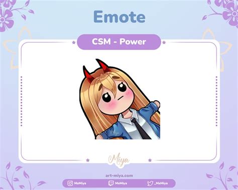 Power Csm Perdeu Emote Para Twitch E Discord P2u Emote Anime Fofo Etsy Portugal