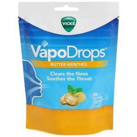 Vicks Vapodrops Lozenges Butter Menthol Reviews Black Box