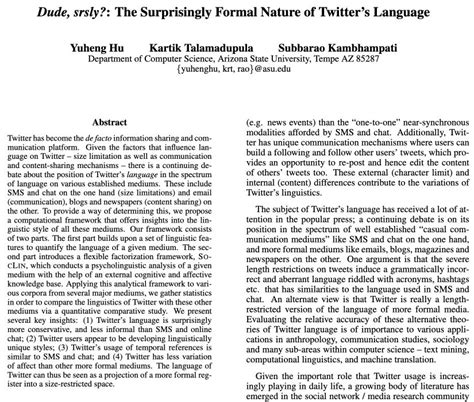 Nlp Ai Ml Twitter Socialmedia Linguistics Nlproc