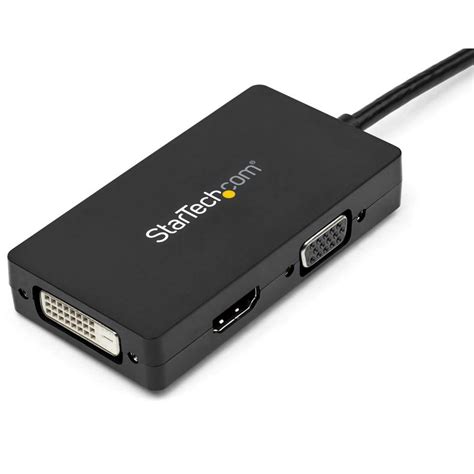 Startech DisplayPort To VGA DVI HDMI Adapter Black Techinn
