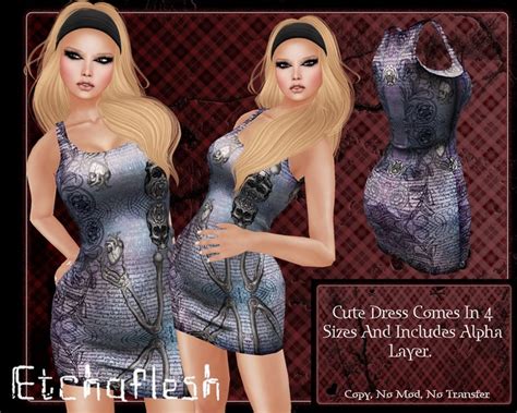 Second Life Marketplace Etchaflesh Dead Dawn Skin Tight Dress