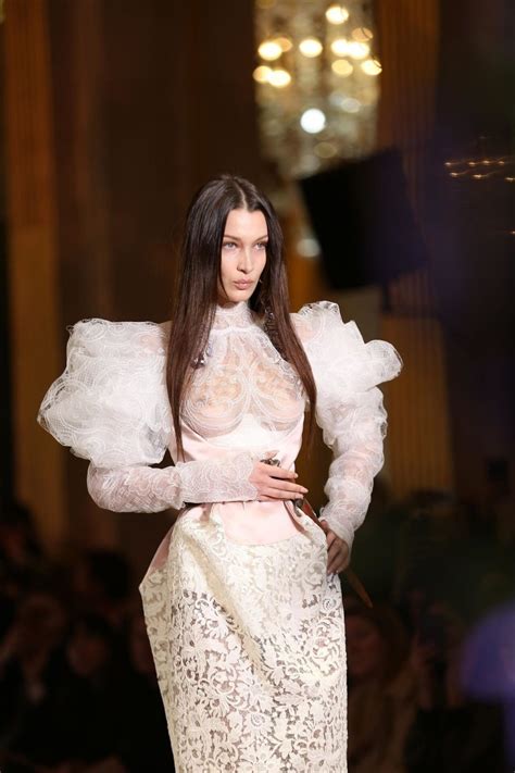 Bella Hadid Naked Tits At Vivienne Westwood Ready To Wear Fall Winter