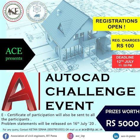 Association Of Civil Engineers Ace Releases Its Autocad Challenge