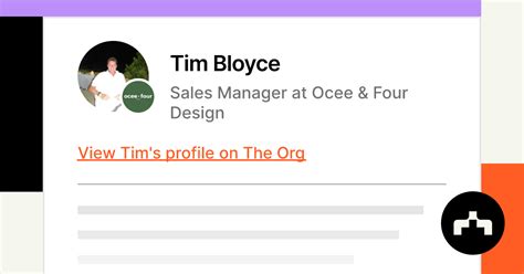 Tim Bloyce Sales Manager At Ocee And Four Design The Org