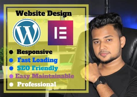 clone or do wordpress website design using elementor pro by nahid