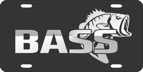 Black Plate Chrome Bass Plate Bad Bass Designs