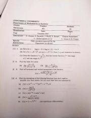 MATH203 Final Exam December 2013 Pdf CONCORDIA UNIVERSITY