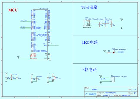 Stm最小系统 立创eda开源硬件平台
