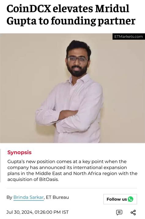 Sumit Gupta On Linkedin Happy To Announce That Mridul Gupta Coo Of