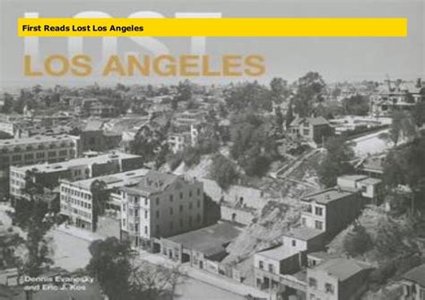 First Reads Lost Los Angeles
