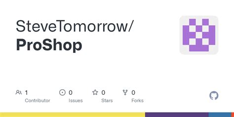Github Stevetomorrow Proshop