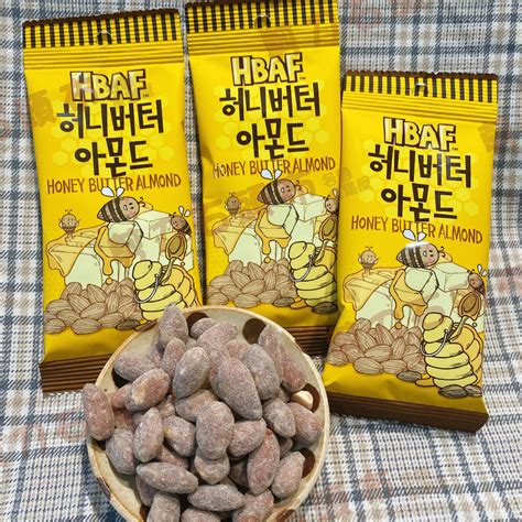 HBAF 韓國杏仁果 蜂蜜奶油口味 30g 蝦皮購物