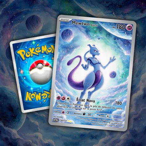 Mewtwo Astral Carte Pokémon Personnalisée