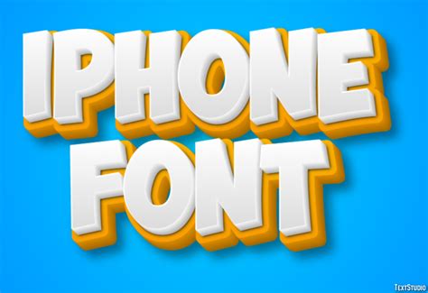 Iphone Font Text Effect And Logo Design Font