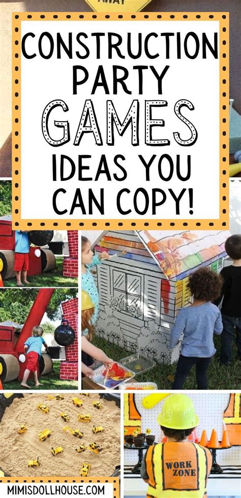 Construction Birthday Party Games Artofit