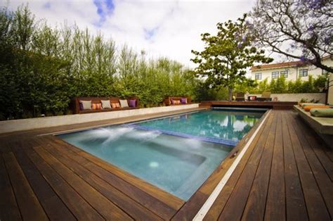 Modern Ipe Pool Deck Landscaping Network