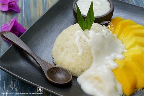 Mango Sticky Rice Khao Niao Mamuang Sashy Little Kitchen Food And