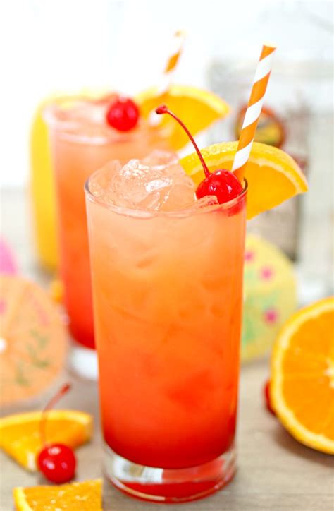 Tequila Sunrise Cocktail Mom 4 Real