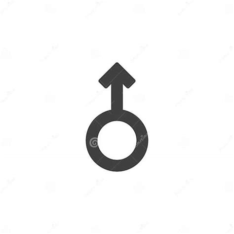 Male Sex Vector Icon Stock Vector Illustration Of Filled 164460781