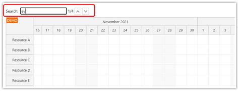 React Scheduler How To Search Events Daypilot Code