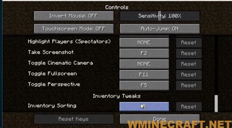 Inventory Tweaks Mod 1122 1112