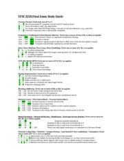 Cpsc Final Exam Study Guide Cpsc Final Exam Study Guide Process Thread Circle Only
