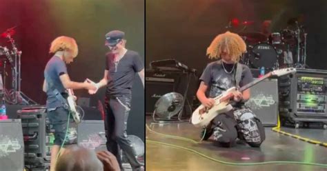 Steve Vai Lends Guitar To A Fan Who Continues To Play Classic Song At The Show