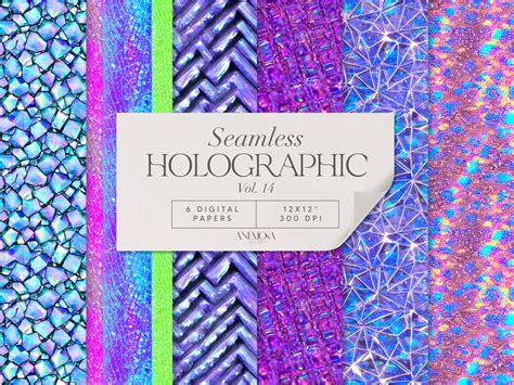 Holographic Digital Paper Seamless Graphic By Rosarioruiz Creative Fabrica