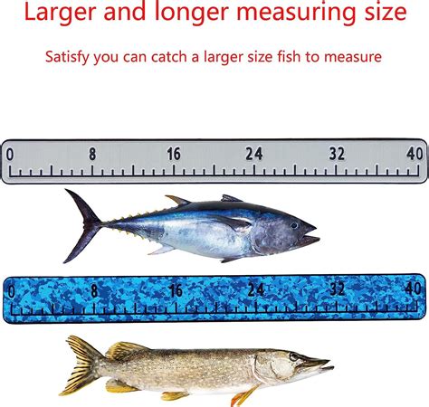 Hzkaicun 40 Fish Ruler Sticker With Adhesive Backing Light Gray Foam