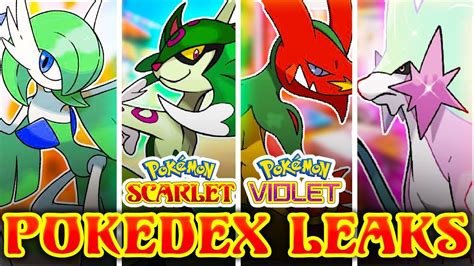 400 POKEDEX ALL Forms In Pokemon Scarlet Violet LEAKS YouTube
