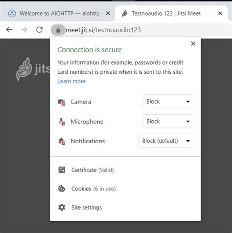 No Audio Out If Mic And Cam Permissions Has Blocked · Issue 7610