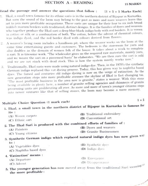 SOLUTION English Practice Quiz Class 10 Studypool