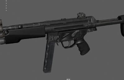 HK MP5冲锋枪 自动步枪 反恐枪械 枪械武器模型下载 摩尔网CGMOL