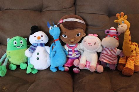Disney Store Doc Mcstuffins Plush Hallie Chilly Lambie Stuffy Globo Gabby Dolls 1816808768