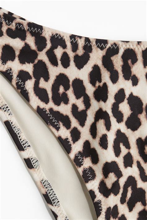 Cheeky Bikini Altı Açık Bej Leopar Desenli Kadin Handm Tr
