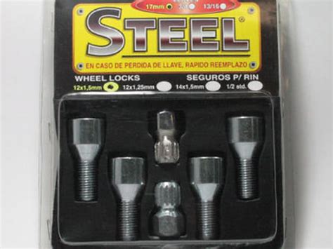 Seguros Steel Para Rines Y Llantas Birlo X Accesorios Molo