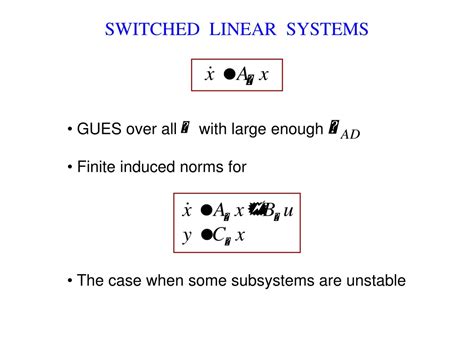 ppt tutorial on logic based control part i switched control systems
