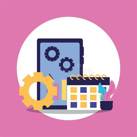 workflow and infographic vector design stock illustration