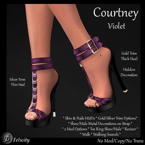 Second Life Marketplace Sale Felicity Courtney Stilettos Violet