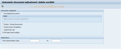 MEI5 SAP Tcode Delete Worklist For Document Index