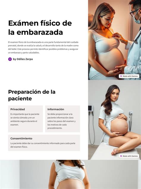 Examen Fisico De La Embarazada Pdf El Embarazo Reproducción Humana
