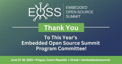 A Huge ‘thank You To This Years Embedded Open Source Summit Program Committee
