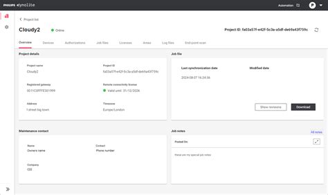 managing your online projects dynalite technical documentation