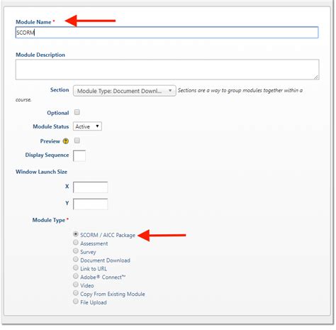 Module Type Scorm And Aicc Packages Bluevolt Knowledge Base