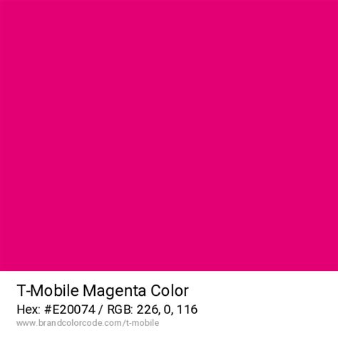 T Mobile Brand Color Codes