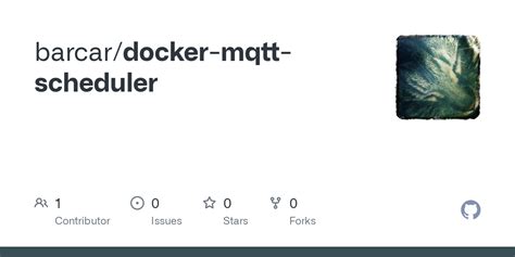 Github Barcardocker Mqtt Scheduler