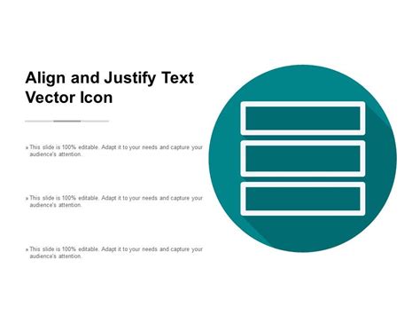 Align And Justify Text Vector Icon Ppt PowerPoint Presentation Pictures Example