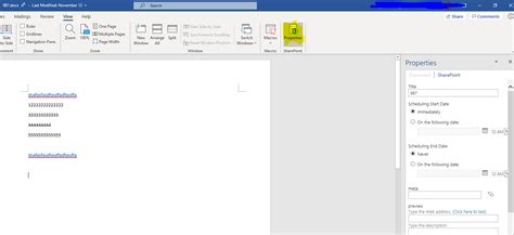 Edit Sharepoint Online Metadata In A Word Add In SharePoint Stack Exchange