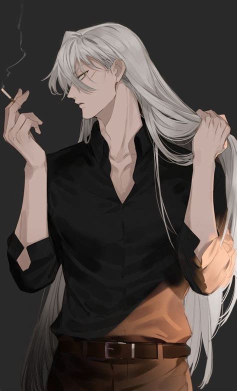 Pin By On Anime Manga Art Boys Anime Guy Long Hair Anime Long Hair Handsome