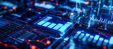 Technology And Electronic Engineering Blue Digital Circuit And Processor Modern Computer